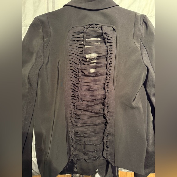 Gracia | Jackets & Coats | Gracia Blazer With Sheer Design On The Back ...
